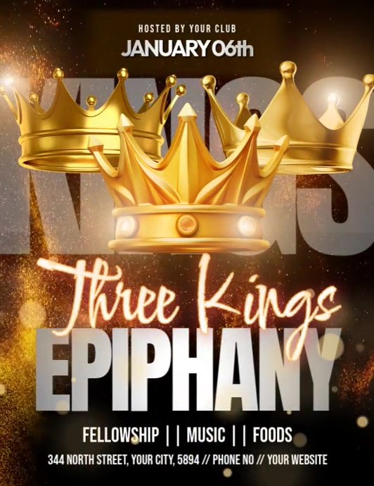 Copy of Three Kings Epiphany | PosterMyWall