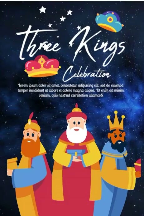 Three Kings Poster Template | PosterMyWall