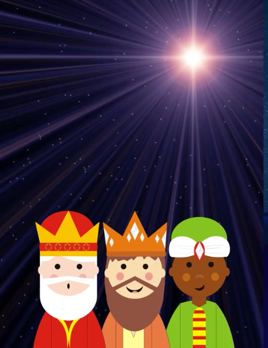 Copy of Three wise men Christmas video card poster | PosterMyWall