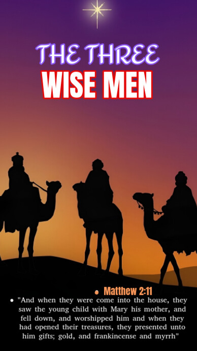 Three wise men Template | PosterMyWall