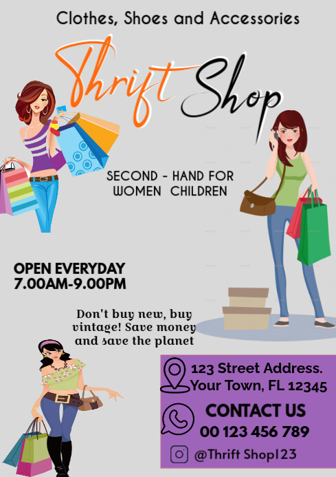 Copy of thrift shop | PosterMyWall