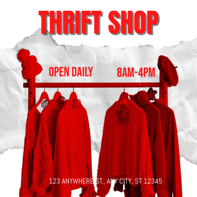 thrift store Template | PosterMyWall