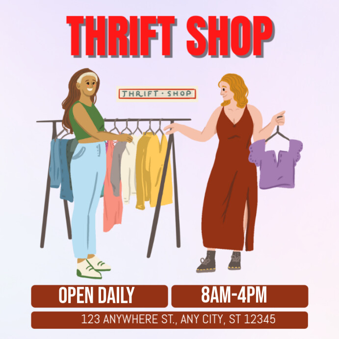 thrift store Template | PosterMyWall