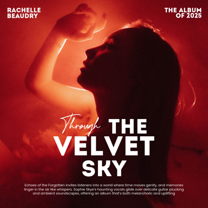 Through The Velvet Sky Album Cover Template | PosterMyWall