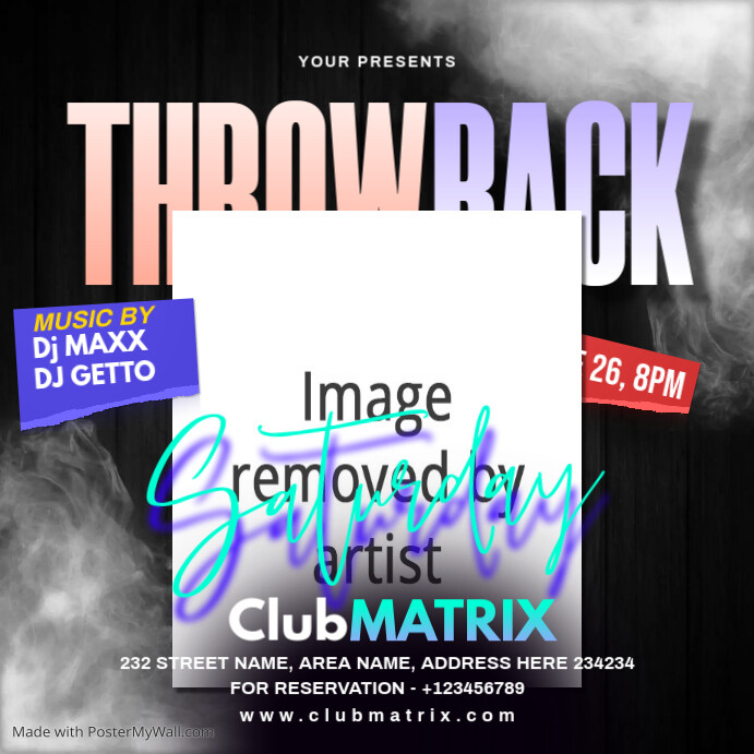 Throw back party Template | PosterMyWall