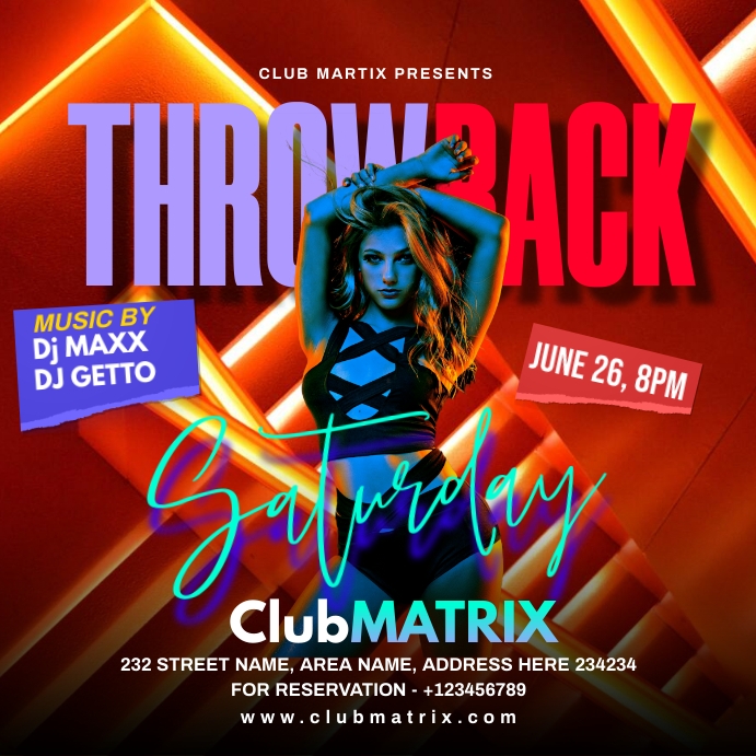 Copy of Throw back party | PosterMyWall