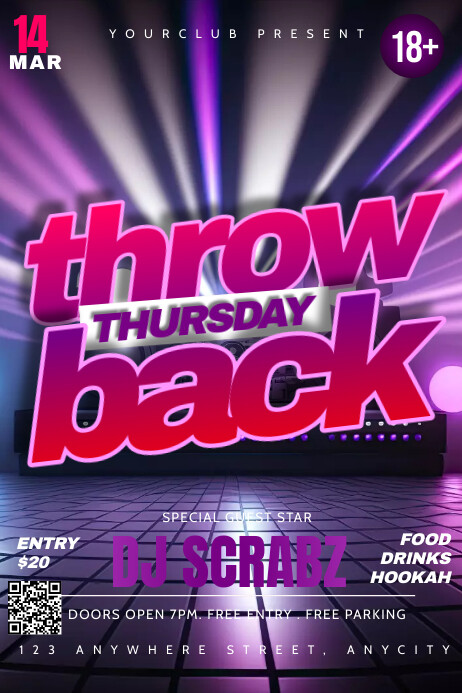 Throw Back Thursday Template | PosterMyWall