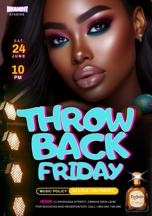 Copy of Throw Back Thursday Event Party Flyer A4 | PosterMyWall
