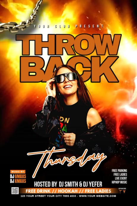 Throw Back Thursday Flyer Template | PosterMyWall
