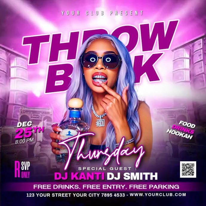 Plantilla de Throw Back Thursday Flyer | PosterMyWall