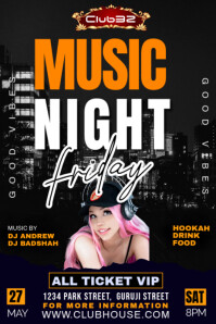 throwback 90's club event poster Template | PosterMyWall