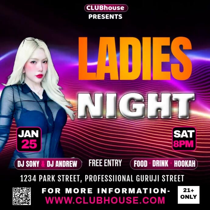 Plantilla de throwback 90's club event poster | PosterMyWall