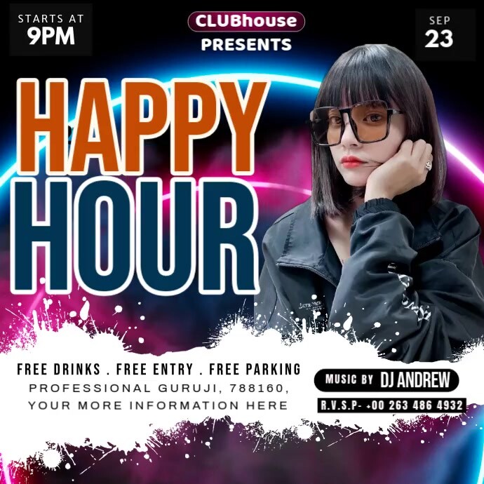 throwback 90's club event poster Template | PosterMyWall