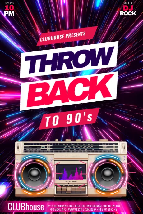 Copy of throwback | PosterMyWall