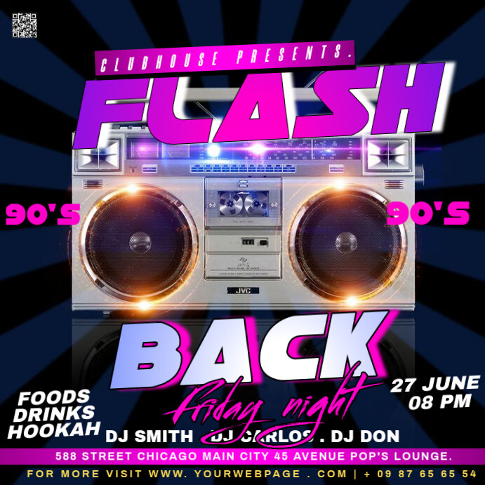 throwback music posters Template | PosterMyWall