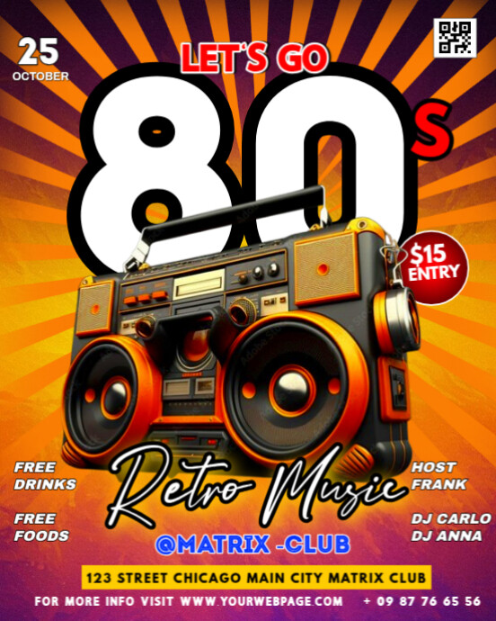 Modèle throwback music posters | PosterMyWall