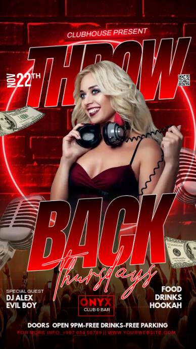 Throwback party Template | PosterMyWall