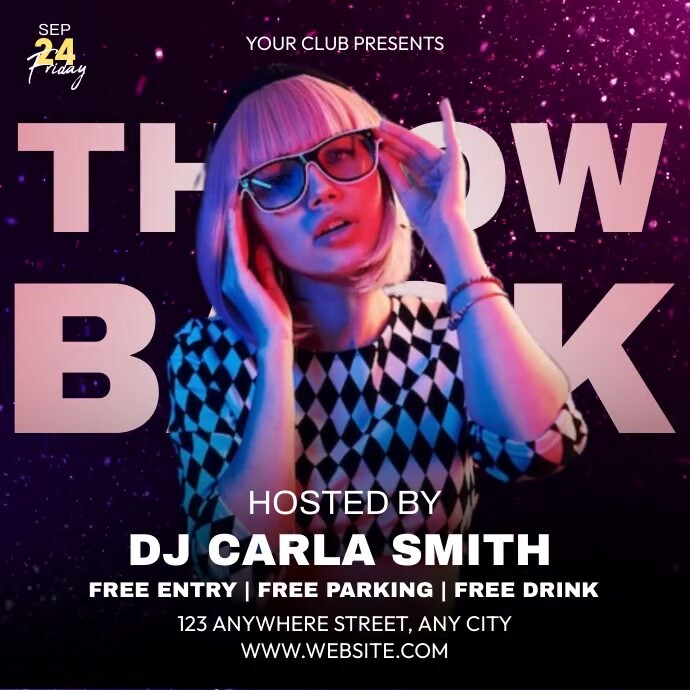 Throwback Party Template | PosterMyWall