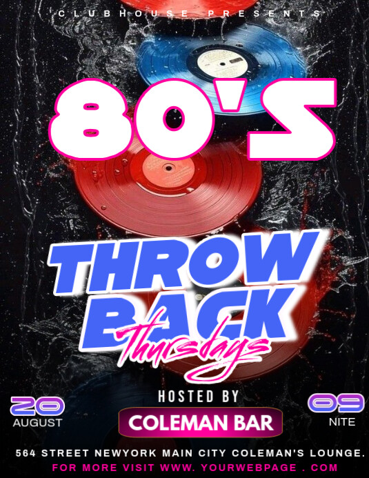 Copy of throwback party posters | PosterMyWall