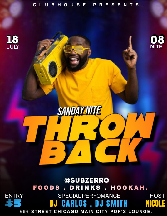 Modèle throwback posters | PosterMyWall