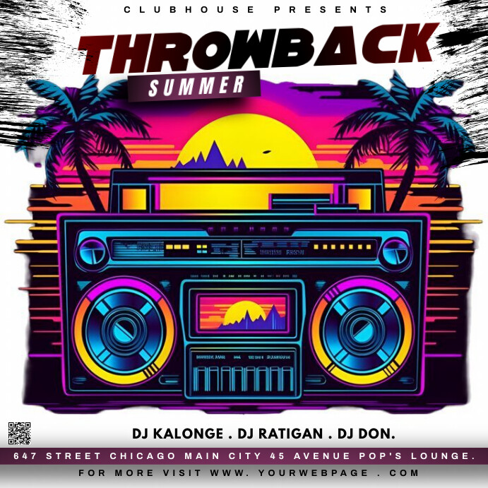 Plantilla de Throwback posters | PosterMyWall