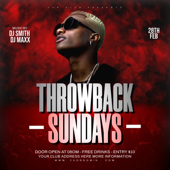 THROWBACK SATURDAY Template | PosterMyWall