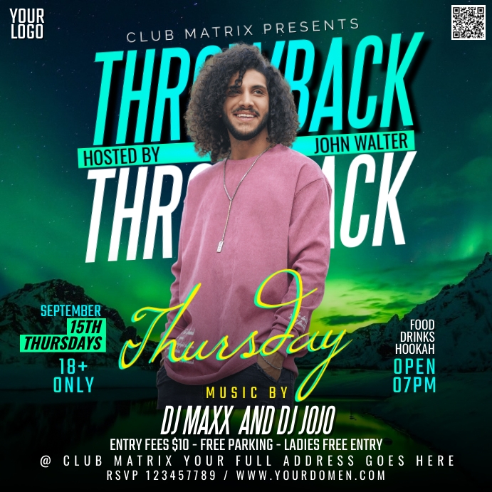Throwback Thursday Template | PosterMyWall