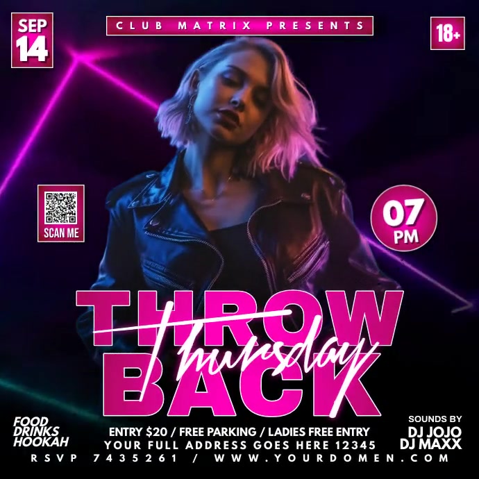 Throwback Thursday templaat | PosterMyWall