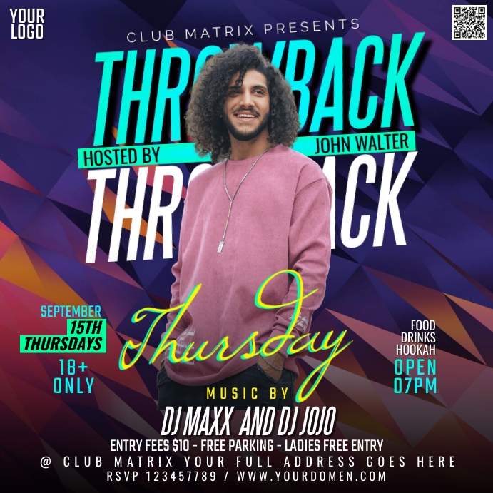 Throwback Thursday Template | PosterMyWall