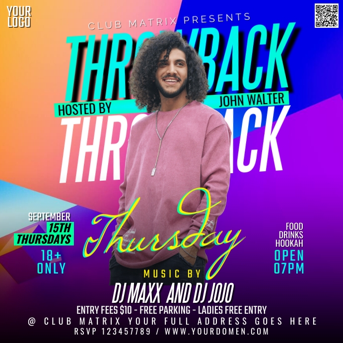 Throwback Thursday Template | PosterMyWall