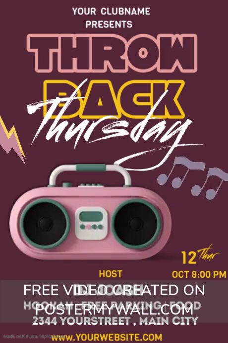 Plantilla de Throwback thursday | PosterMyWall