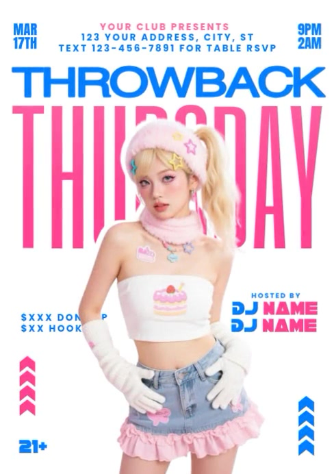 Throwback Thursday Party Template | PosterMyWall