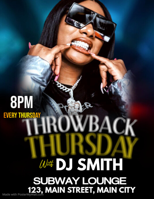throwback thursday party Template | PosterMyWall