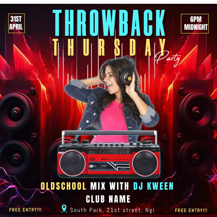 Modèle Throwback Thursday Poster Ad | PosterMyWall