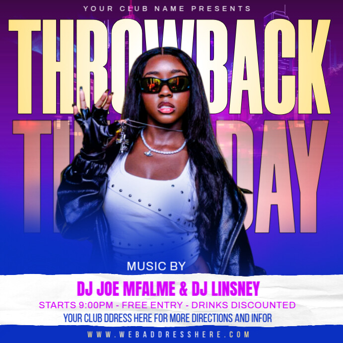 Throwback thursday poster Template | PosterMyWall