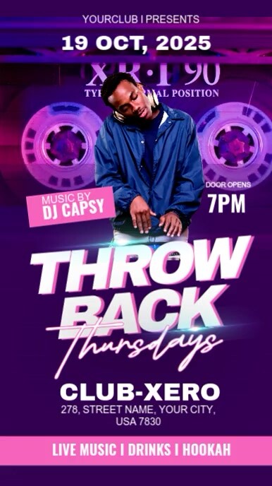 Throwback thursday video template | PosterMyWall