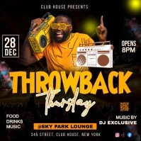 Throwback Thursday Party Instagram Video Post Template | PosterMyWall