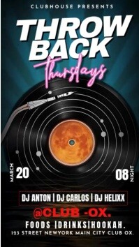 throwback music posters Template | PosterMyWall