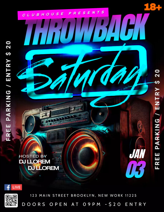 throwback.a Template | PosterMyWall