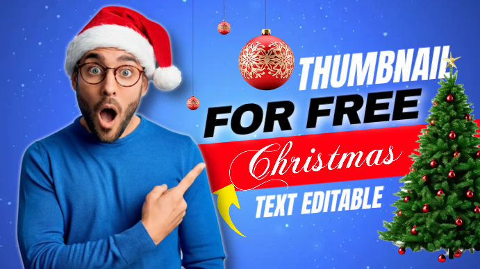 Thumbnail for free christmas editable Template | PosterMyWall