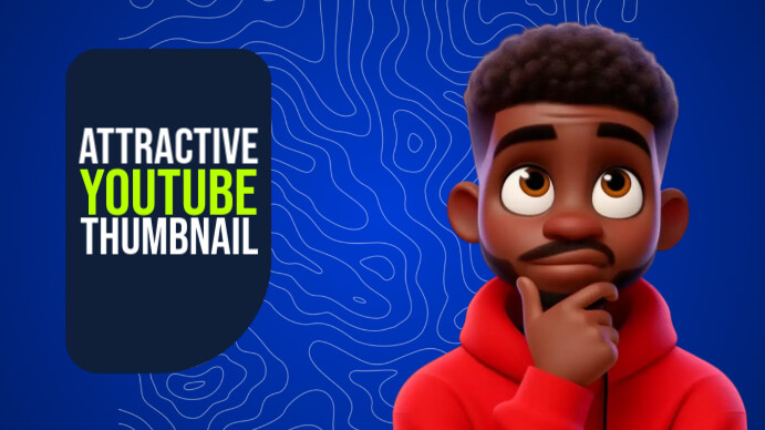 thumbnail for youtube blue Template | PosterMyWall