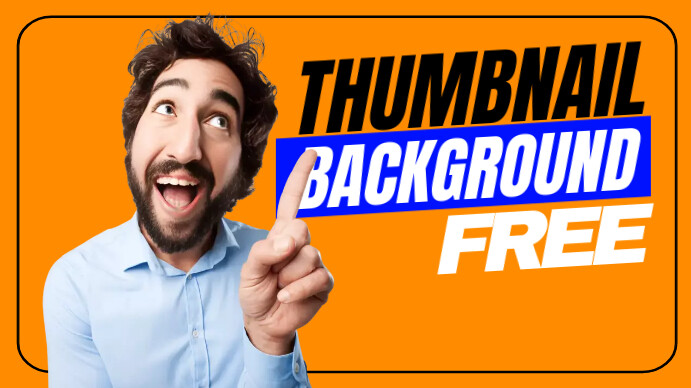 Plantilla de Thumbnail orange background free | PosterMyWall