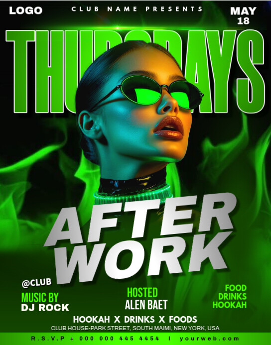 Thursday After Work party Template | PosterMyWall