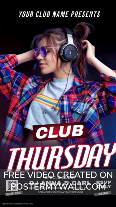 Thursday Club Party Template | PosterMyWall