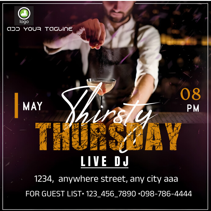 Plantilla de Thursday club party | PosterMyWall
