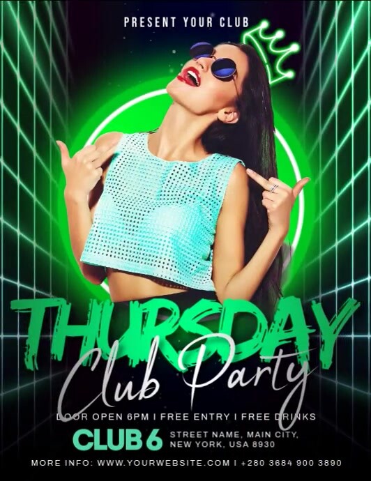 Thursday Club Party Template | PosterMyWall