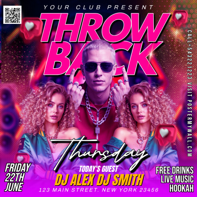 Plantilla de Thursday Club Party | PosterMyWall