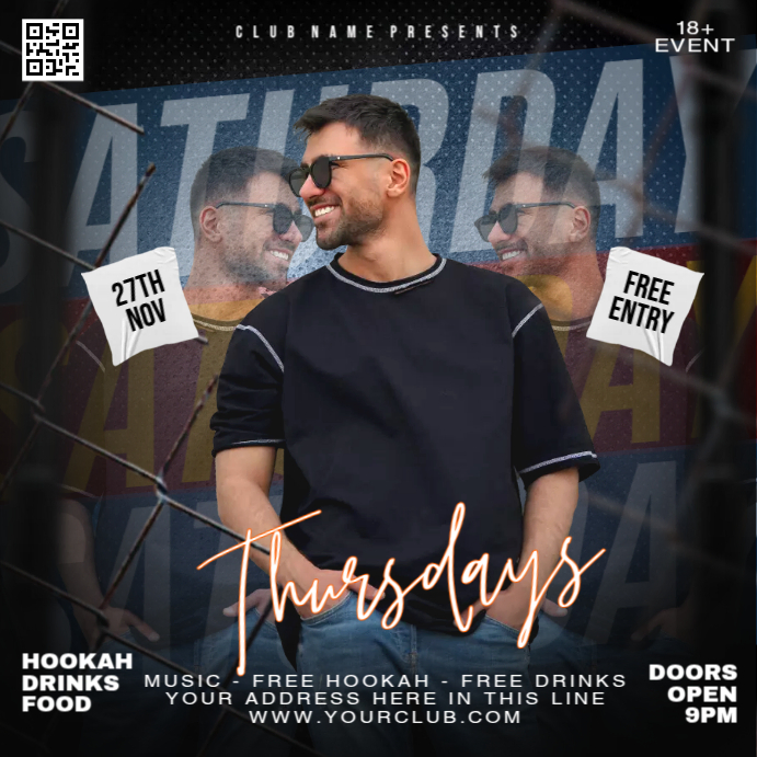 Plantilla de Thursday Concert Flyer | PosterMyWall