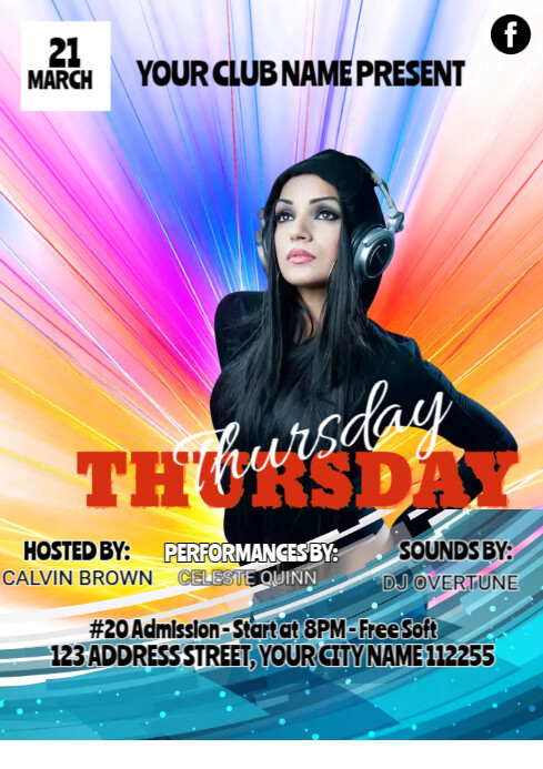 Plantilla de Thursday | PosterMyWall