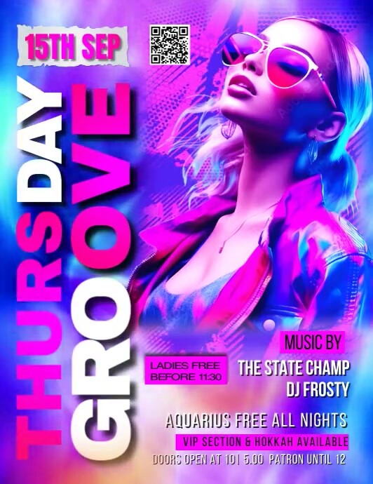 Plantilla de Thursday Groove Party flyer | PosterMyWall